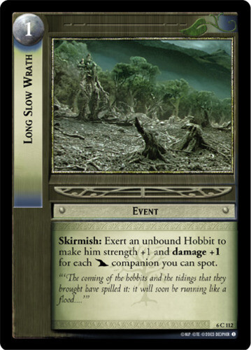 1x Long Slow Wrath - 6C112 - Foil Damaged Ents of Fangorn | eBay