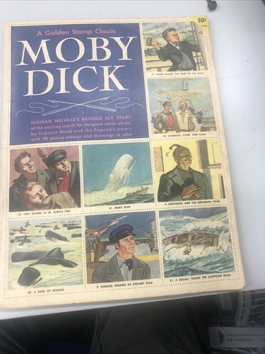 VTG Golden Stamp Classic Moby Dick 1956 Stamp Book | eBay