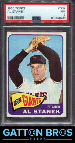1965 Topps Al Stanek #302 PSA 7 NM | eBay
