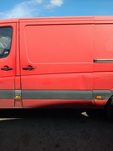 MERCEDES SPRINTER W906 2014 LOW ROOF PASSENGER SIDE SLIDING DOOR RED ...