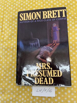 Simon Brett Mrs. Presumed Dead Theater Mystery Novel HC/DJ Book ...