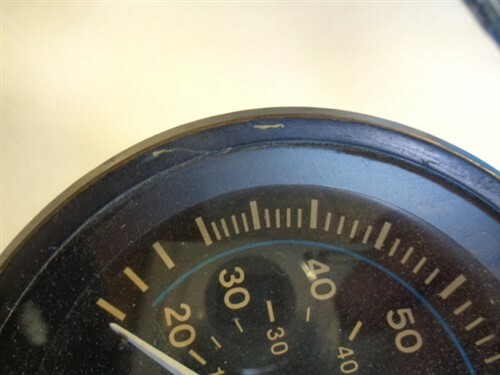 VDO SPEEDOMETER GAUGE BLACK FACE / BEZEL 75 MPH 1 115 015 046A MARINE ...