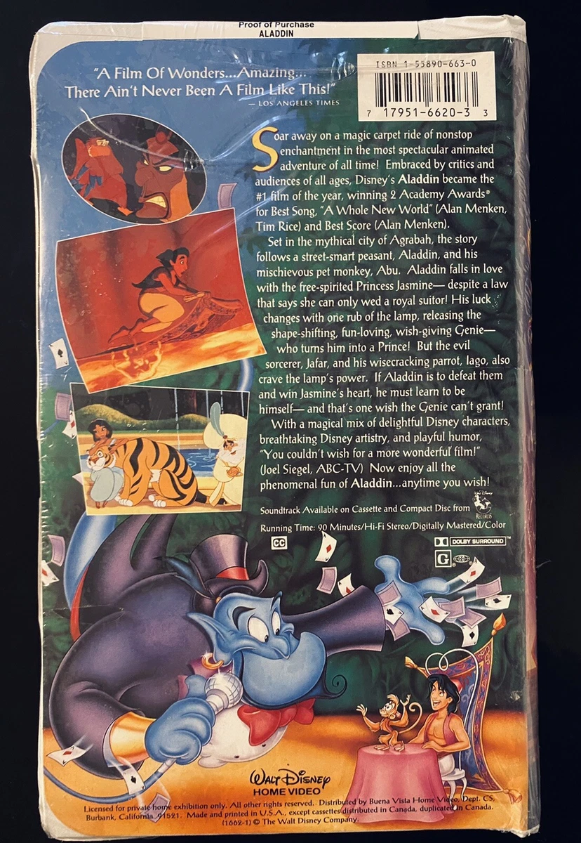 Disney Aladdin Vhs Ebay