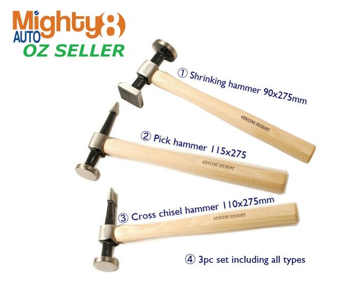 Car Panel Beating Hammer Option Straight Pein Pick/Cross Chisel ...