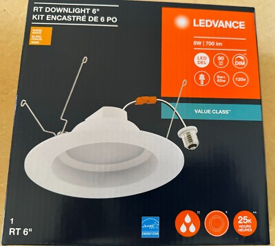 2 Pack! RT Downlight 6” LED Performance Class 8w Recessed Can Light ...