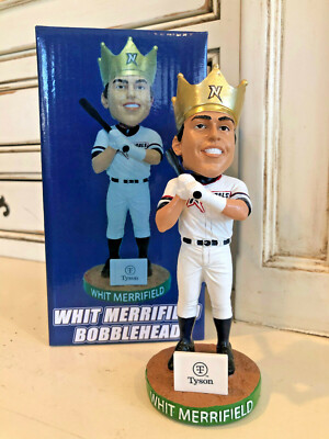 * NEW BRAVES PLAYER * Whit Merrifield 2021 Naturals HIT KING Bobblehead ...