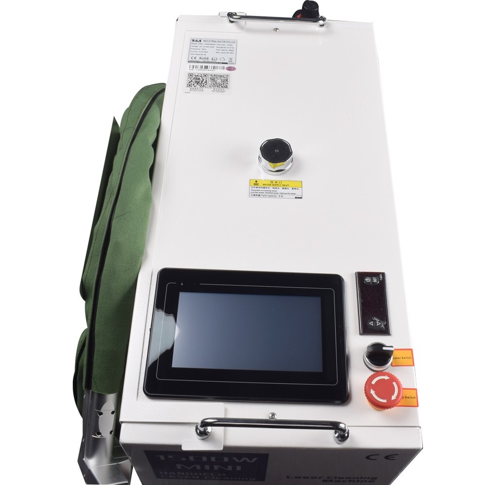 1500W Fiber Laser Cleaning Machine Metal Oil Rust Paint Removal Laser ...