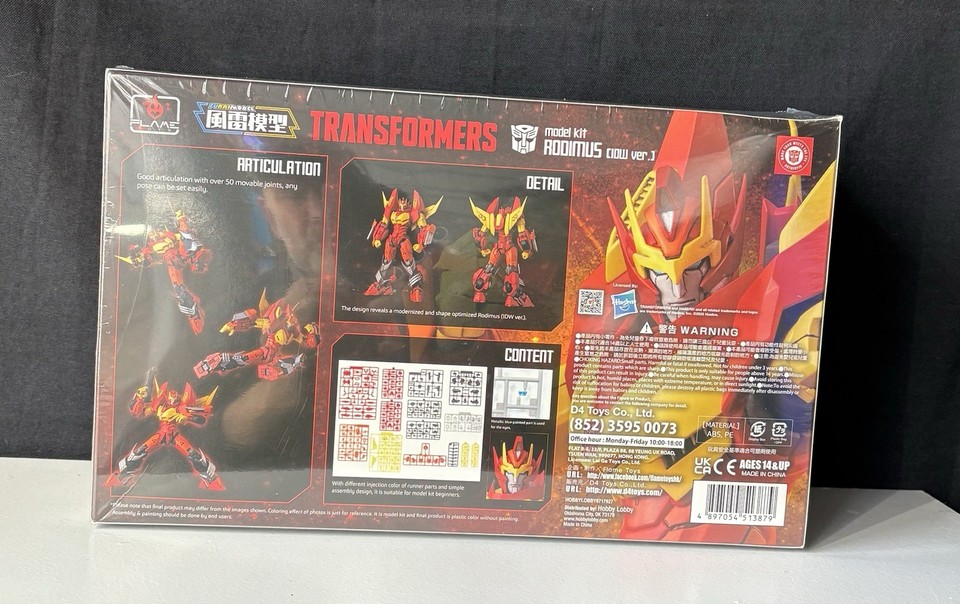 NEW Flame Toys Furai Model Transformers Rodimus Model Kit Authentic ...