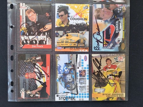 1990s/2000s NHRA Signed Cards, Lot of 18 | eBay
