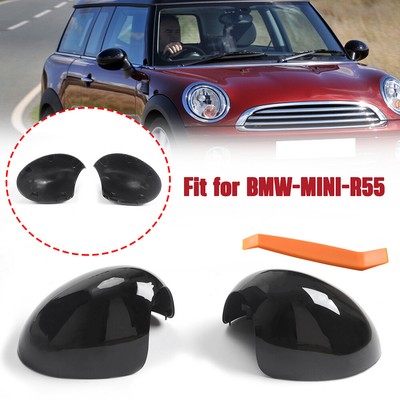 Door Wing Mirror Cover Caps Gloss Black For Mini Cooper R55 R56 R57 R58 ...