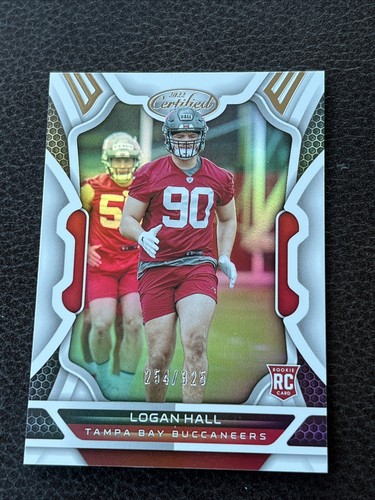 2022 Panini Certified Logan Hall #158 RC Rookie #’d/325 Buccaneers ...