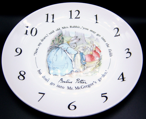 Wedgwood Peter Rabbit clock Beatrix Potter 8" plate | eBay