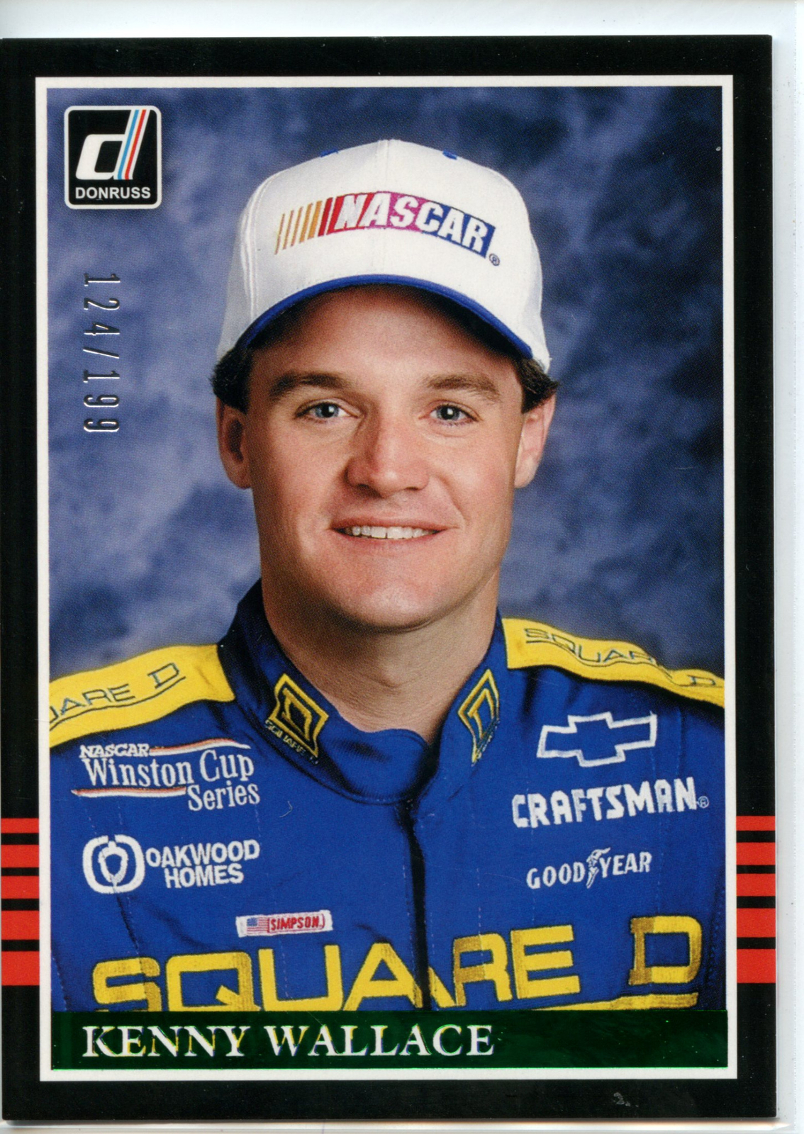 2018 Panini Donruss NASCAR - Retro 1985 Green Foil #113 Kenny Wallace ...