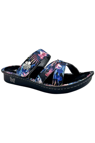 Alegria Leather Adjustable Slide Sandals Vinely Tropic Nights | eBay