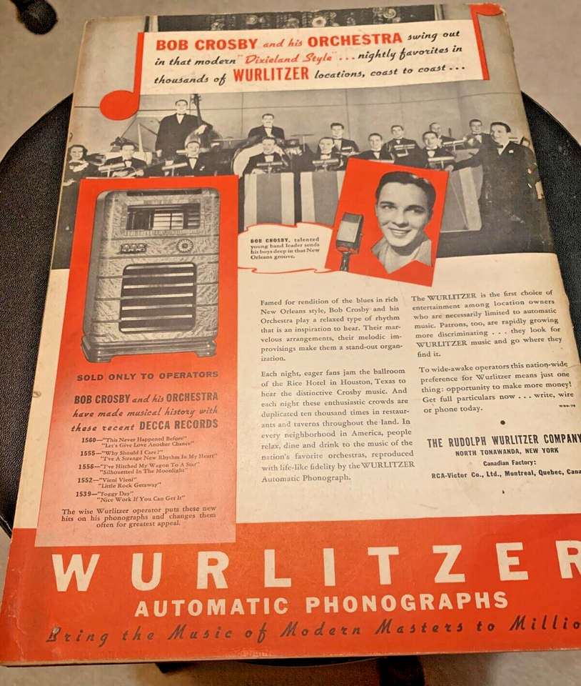 Vintage December 25, 1937, The Billboard features Ruth Denning | eBay