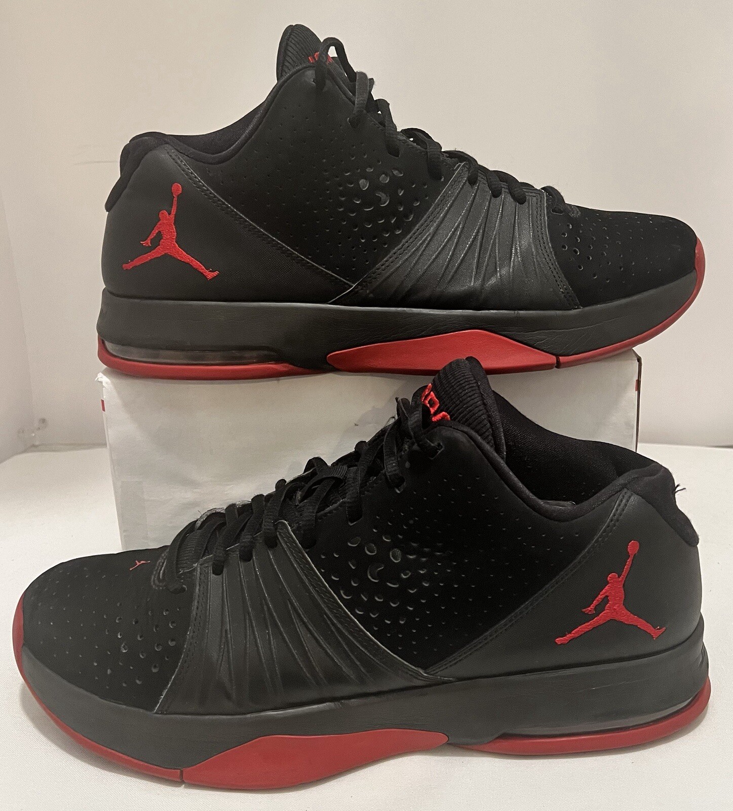 Air Jordan Men's Size 14 Jordan 5 AM Black Gym Red Lace-Up Sneakers ...
