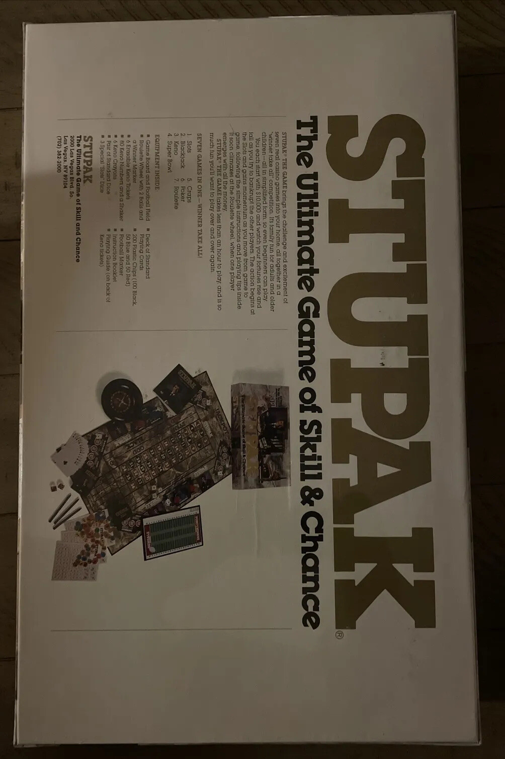 Bob Stupak's Vegas World Ultimate Game Of Skills & Chance Sealed In ...