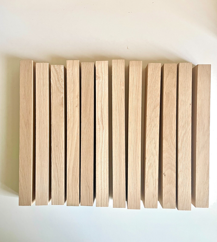 Solid Oak Wood Planed timber OffCuts for Woodworking Craft and DIY (x12 ...