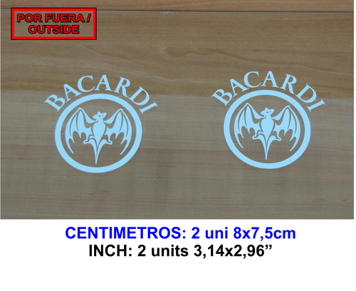 BACARDI VINILO PEGATINA VINYL STICKER DECAL AUFKLEBER AUTOCOLLANT ...