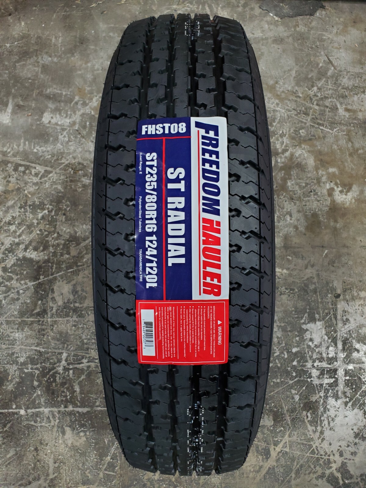 ST235/80R16 Freedom Hauler ST RADIAL 124/120L 10PLY 80PSI LOAD E | eBay