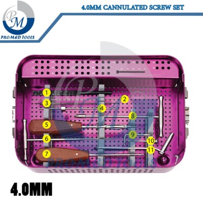 4.0mm Cannulated Screw Set Orthopedic Instruments Premium Quality | eBay