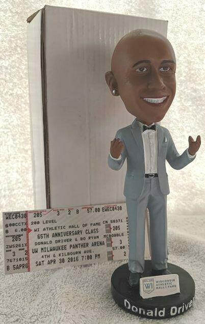 Rare - 2016 Donald Driver Green Bay Packers Wisconsin HOF Bobblehead w ...