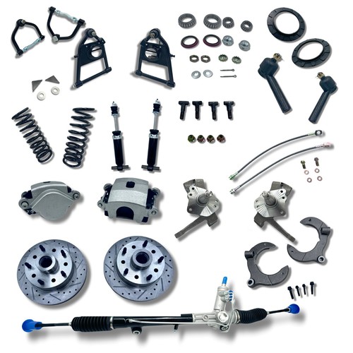 Mustang II 2 Front Suspension Kit Power Rack Drop Spindle Ford Chevy ...