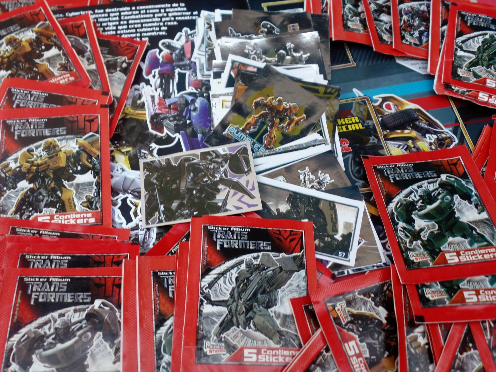 Transformers All Cards to complete Album plus 50 envelopes (250 extra ...
