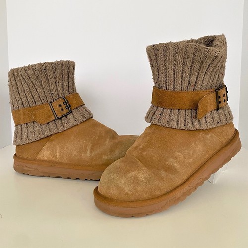 UGG Cassidee UGGpure(TM) Lined Knit Cuff Boots, Size 10, Gently used | eBay