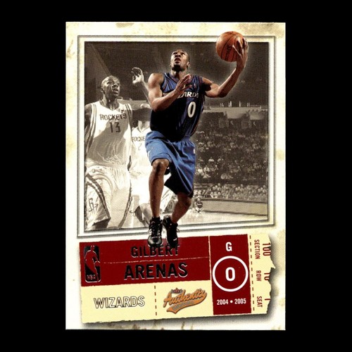 Gilbert Arenas 2004-05 Fleer Authentix Washington Wizards #72 R328D 92 ...