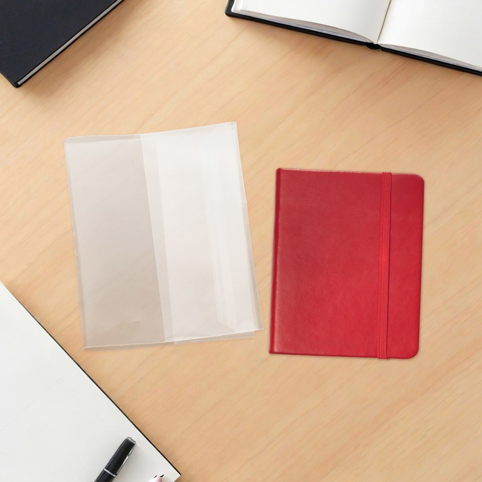 60pcs Plastic Book Covers: A5 Notebook Cover Protector Waterproof Clear ...