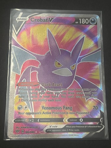 Crobat V - DAA 182/189 - Ultra Rare Full Art - Pokemon Card Darkness ...