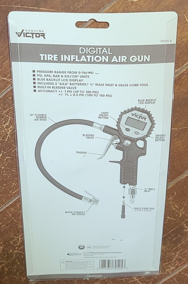 Victor Digital Tire Inflation Air Gun~ Use with Air Tanks or ...