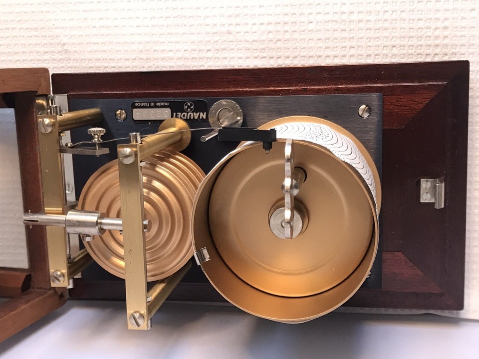 Vintage Naudet Marine Barograph Recording Barometer | eBay