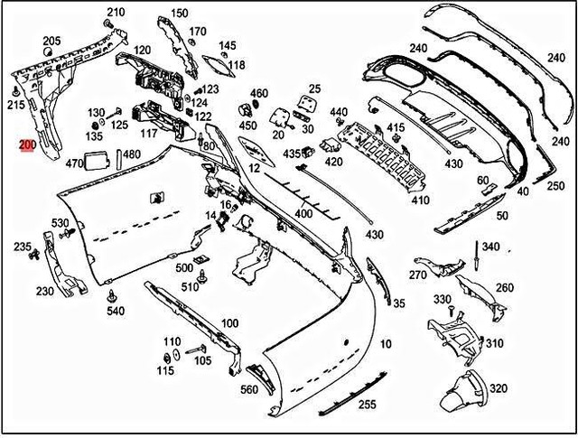 Mercedes-Benz 2138850263 Genuine OEM Side Retainer for sale online | eBay