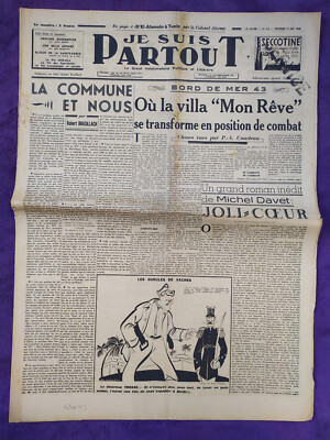 Politique : Journal " Je suis partout " de Brasillach - mai 1943 | eBay