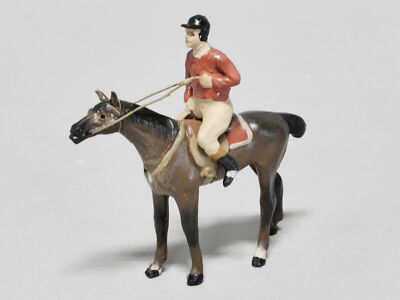 Heyde Germany Polo Mounted Jockey Vintage Lead Figure | eBay