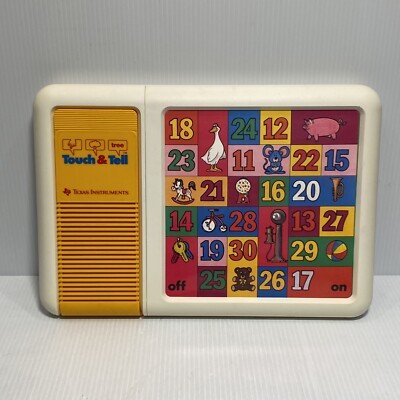 Vintage 1989 Texas Instruments Touch & Tell with 1 Cartridge and 6 ...