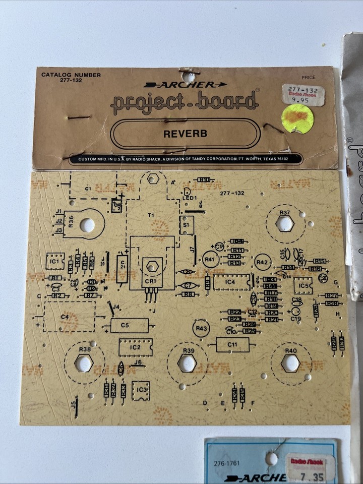 ARCHER/RADIO SHACK ELECTRONIC REVERB KIT WITH RETICON SAD-1024 A | eBay