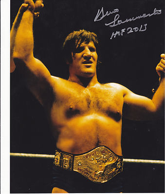 BRUNO SAMMARTINO WRESTLING CHAMPION HOF 2013 ACTION SIGNED 8x10 | eBay