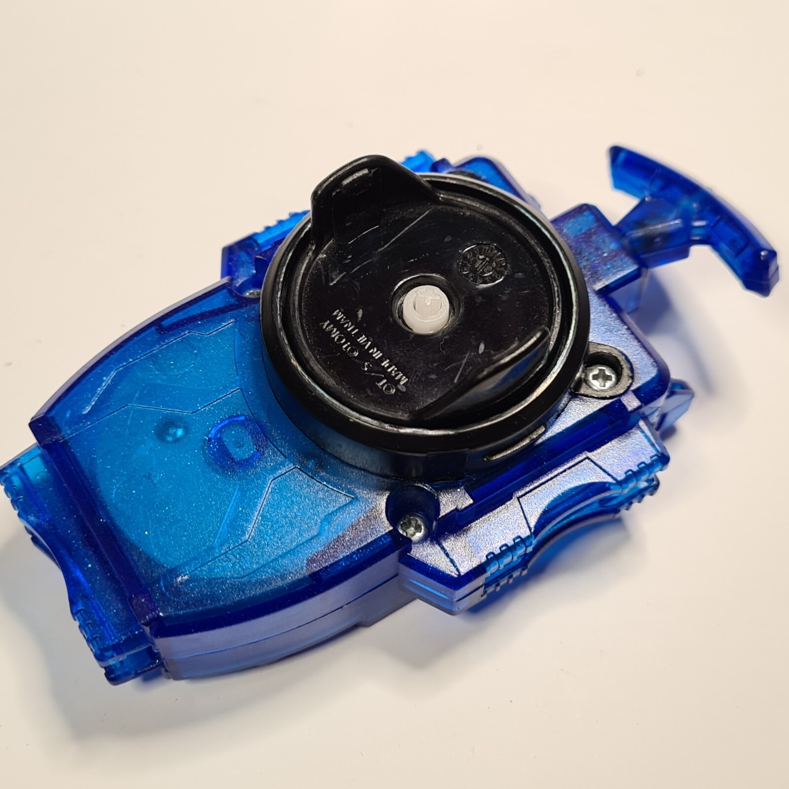 №587BG-Takara Beyblade Burst-CLEAR BLUE RIGHT SPIN LONG STRING LAUNCHER ...