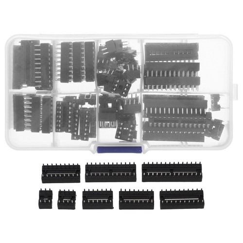 Chip Socket Microcontroller Base DIP 6 8 14 16 18 20 24 28 Pin Sockets ...