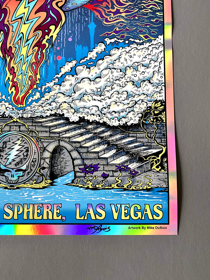 *FOIL* Dead & Company Sphere Poster AE S/N x/45 Mike Dubois March 21 ...