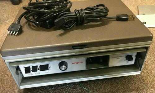 Vintage Argus Electromatic 560 Automatic Slide Projector With Remote as ...