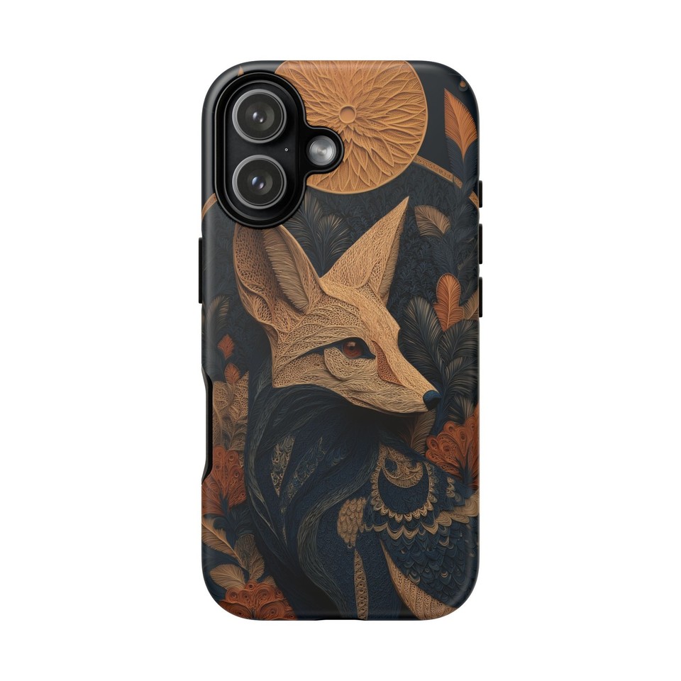 Midnight Coyote Intricate Mesa | Phone Ink Case for iPhone/Galaxy/Pixel ...