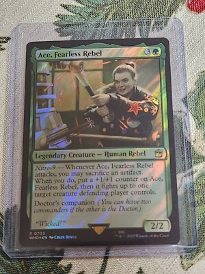 MTG Dr. Who Ace, Fearless Rebel Surge Foil Rare NM/M WHO | eBay