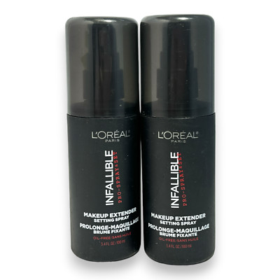 2x L'Oreal Infallible Pro-Spray & Set Makeup Extended Setting Spray 3 ...