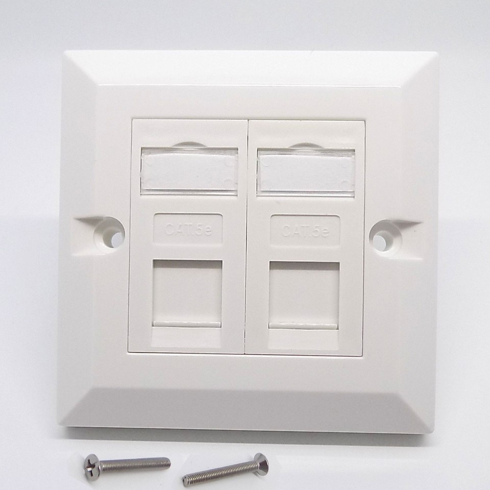 Custom Faceplate MultiMedia Wall Plate 1/2/4 Gang Back Box HDMI/USB ...