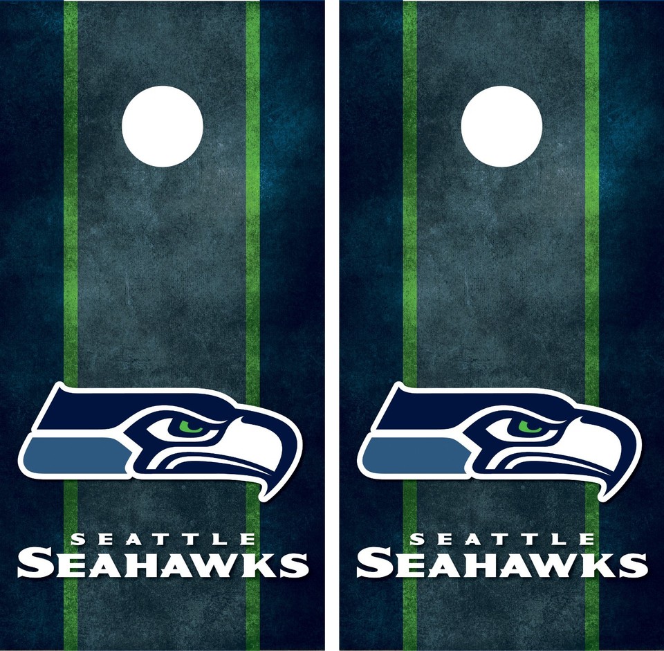 Seattle Seahawks Cornhole Board Decal Wrap Wraps | eBay