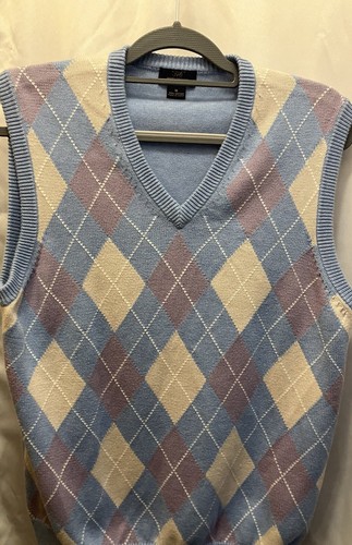 Brooks Brother Cotten Vest Size M. Colors: Light Blue, Lilac, And Tan ...